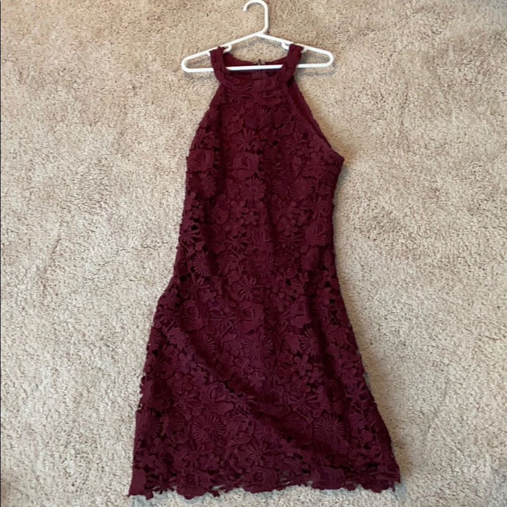 Lulu’s Burgundy Fancy Dress - Gem
